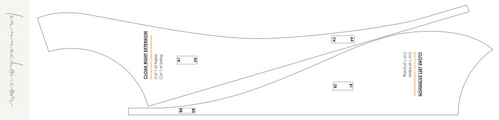 Part 1: Assembling the Cloak Pattern Pieces – Leanne Choi